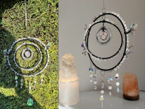 Attrape-soleil en Quartz rose – artisanat français